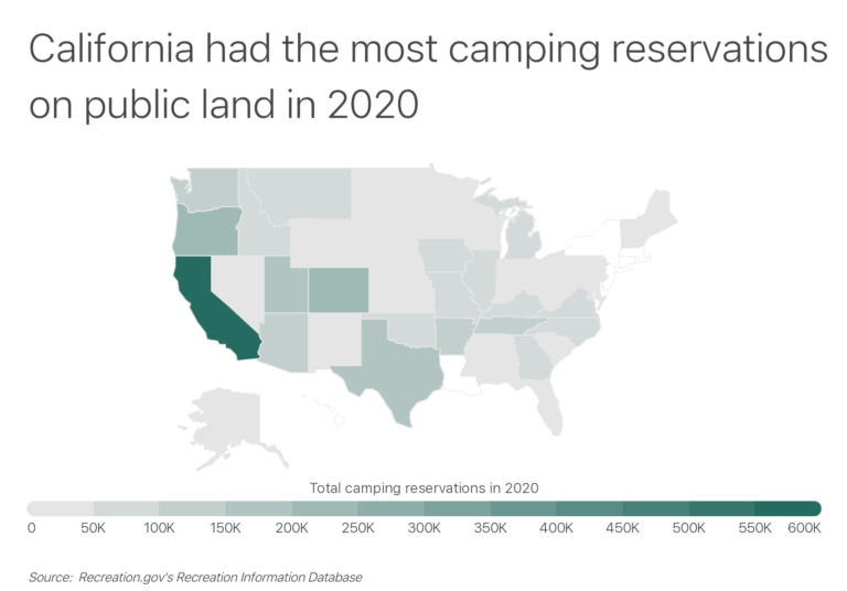 States where camping has grown the most in popularity | Outdoorsy.com