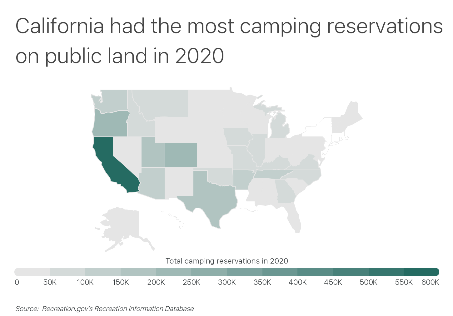 States where camping has grown the most in popularity | Outdoorsy.com