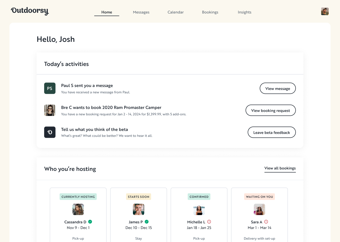 The Ins and Outs of New Host Tools | Outdoorsy.com