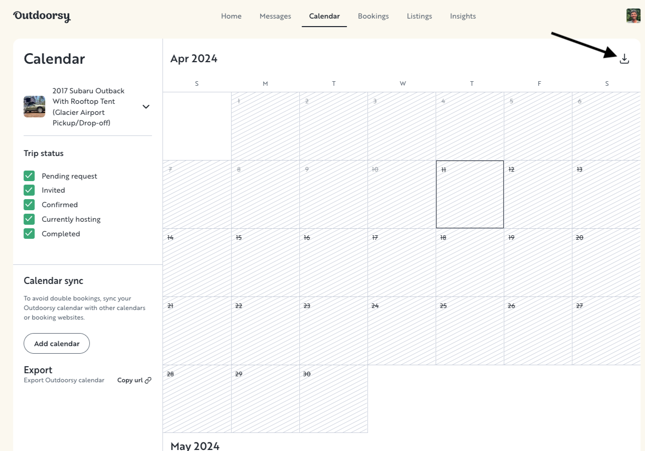 New Host Tools Deep Dive: Calendar Tool | Outdoorsy.com